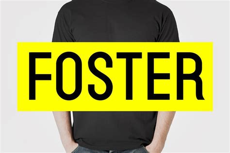 Шрифт Foster