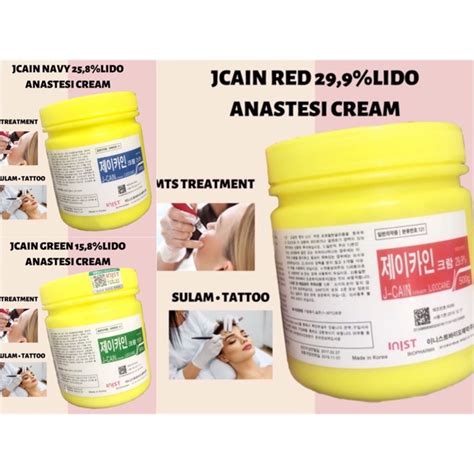 Jual Fresh New Jcain J Cain Anastesi Cream Jcain Red Green Blue