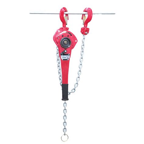 Heavy Duty Lifting Pull Lever Chain Manual Block Hoist With Power Hook