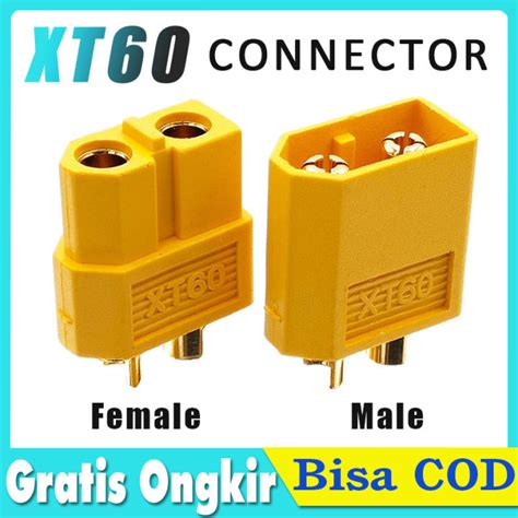 Pasang Konektor Soket Xt Plug Socket Connector Jack Konektor Xt For Rc Esc Lipo Battery