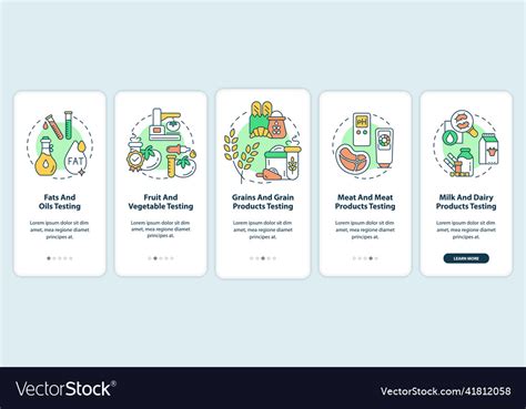 Food Manufacturers Onboarding Mobile App Screen Vector Image