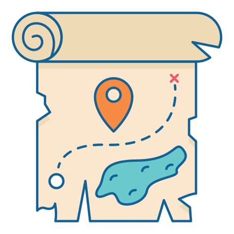 Icono Viaje Vacaciones Mapa Mapmarker Ruta En Travel