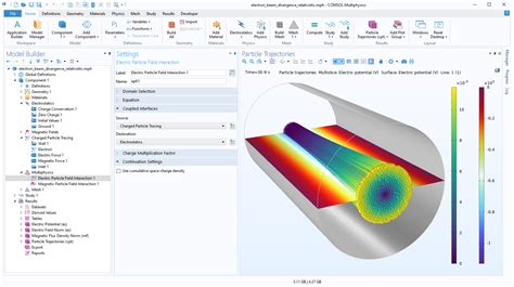 track charged particles and particles in fluid flow with simulation
