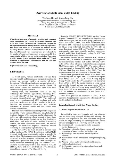 pdf overview of multi view video coding