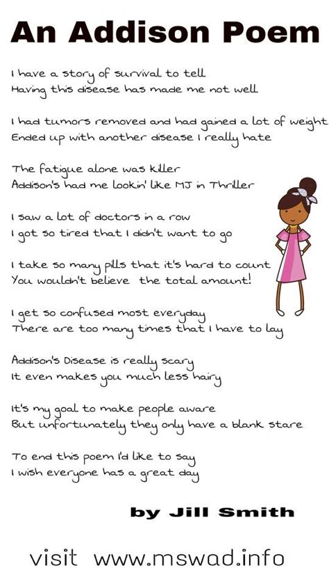 An Addisons Disease Poem Addisons Disease Addisons Disease Disease