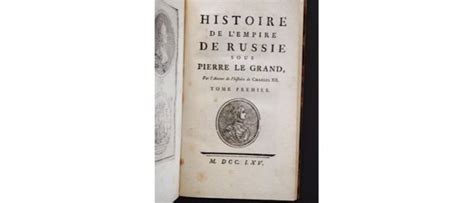 Voltaire Histoire De Lempire De Russie Sous Pierre Le Grand First