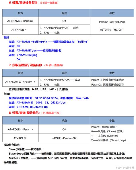 蓝牙的at指令蓝牙串口调试命令 Csdn博客