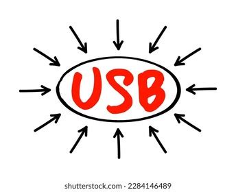 Usb Universal Serial Bus Common Interface Stock Vector Royalty Free