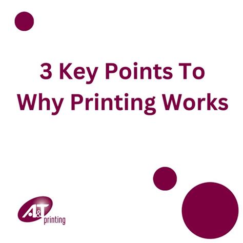 Aandt Printing On Linkedin 3 Key Points To Why Printing Works