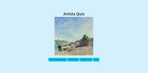 Github Enricollen Artists From Paintings Quiz A Simple Python Flask