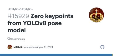 Zero Keypoints From Yolov8 Pose Model · Issue 15929 · Ultralytics