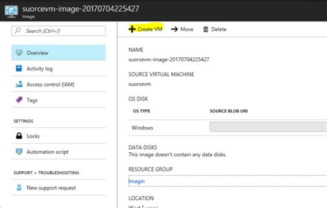 Azure VM Image