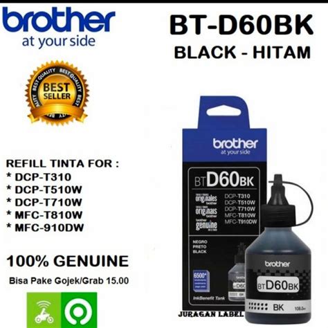 TINTA BROTHER BT D BK BLACK ORIGINAL BOTTLE Lazada Indonesia