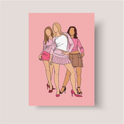 Mean Girls Inspired Digital Print Classic Movie Wall Art T For