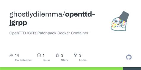 Github Ghostlydilemma Openttd Jgrpp Openttd Jgr S Patchpack Docker Container