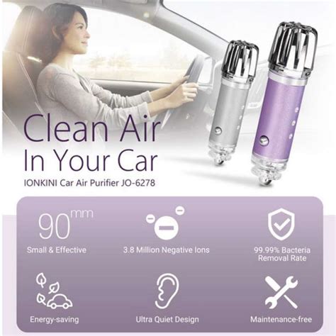 Promo Air Purifier Ionizer Oksigen Mini V Untuk Mobil Pembersih Udara Diskon Di Seller