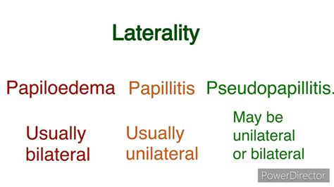 Difference Between Papiloedema Papillitis And Pseudopapillitis Youtube
