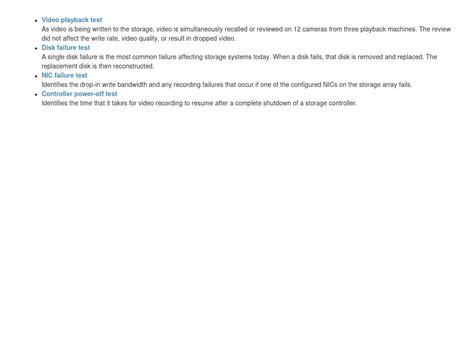 Tests Conducted Sizing Guide—dell Emc Storage With Bosch Video Management System Bvms Dell