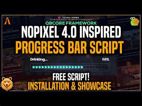 QBCore NoPixel 4 0 Inspired Progress Bar Script FiveM Progressbar
