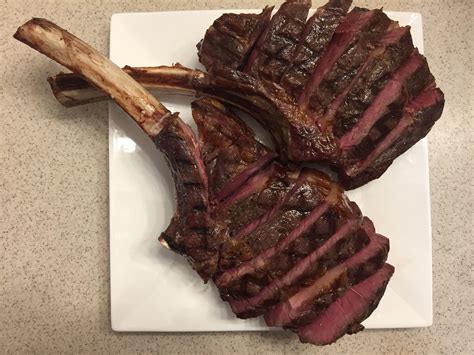45 Day Dry Aged Grass Fed Tomahawk Ribeyes From My Shop 2hrs 139f