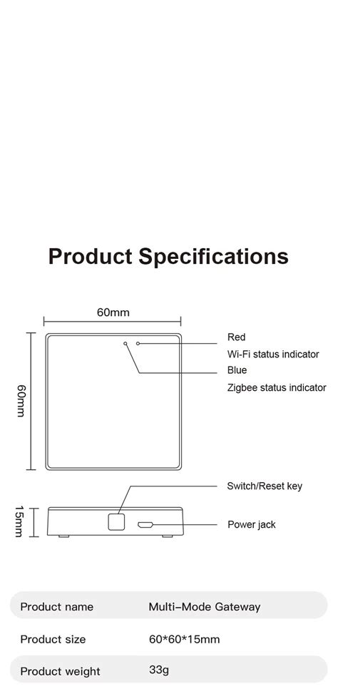 Rsh Gw018 Zigbee Bluetooth Hub Wifi Connection To All