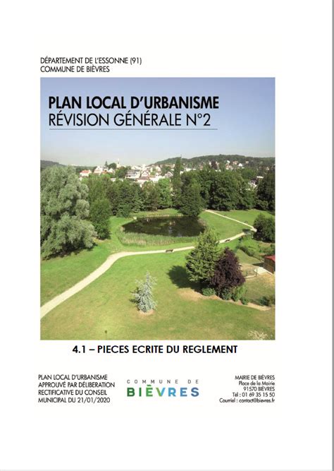 La Procédure De Révision Du Plan Local Durbanisme Dit Plu