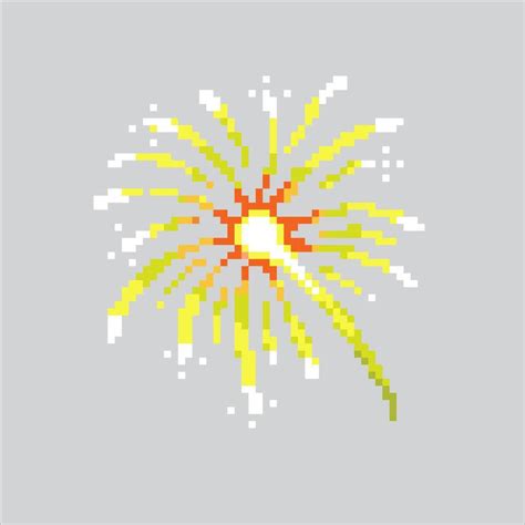 Pixel Art Illustration Fireworks Pixelated Carnival Fireworks