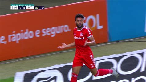 Gol Do Internacional Marcos Guilherme Cruza Na Medida Para Yuri