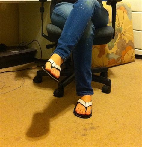 My Best Friend Crossed Feet In Flip Flops By Blondeuchiha On Deviantart