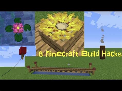 Minecraft Build Hacks YouTube