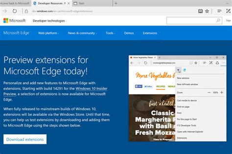 Windows 10s Edge Browser Finally Gets Add Ons Computerworld Windows 10s Edge Browser Finally Gets Add Ons Computerworld