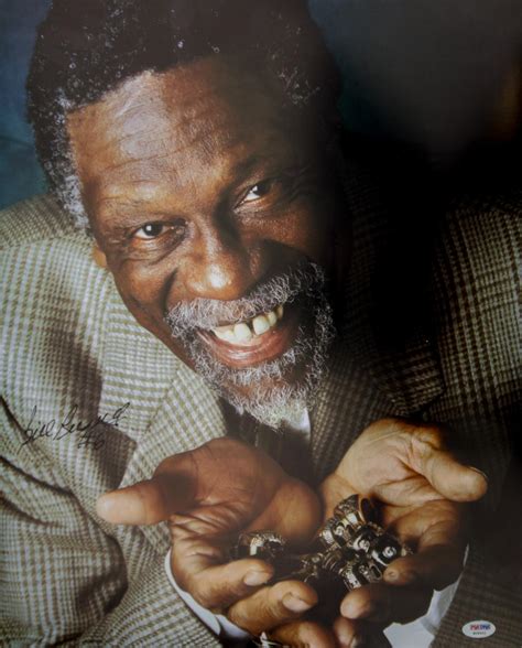 Bill Russell Autographed Boston Celtics Rings 16x20 Basketball Photo