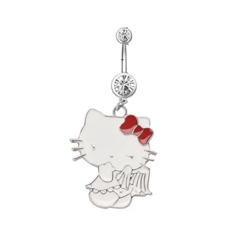 Hello Kitty Jewelry Hello Kitty Surgical Steel Belly Button Ring