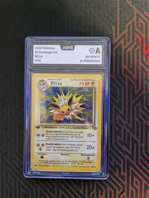 Blitza 1 Edition Holo AOG Grading Pokemon Karte Kaufen Auf Ricardo