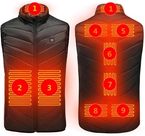 guangmu Veste Chauffante Homme Gilet Chauffant Veste Chauffante Femme Réchauffeurs Doudoune