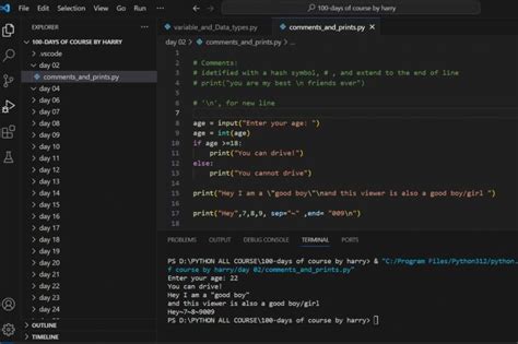 azmat ali on linkedin python pythonprogramming codingjourney