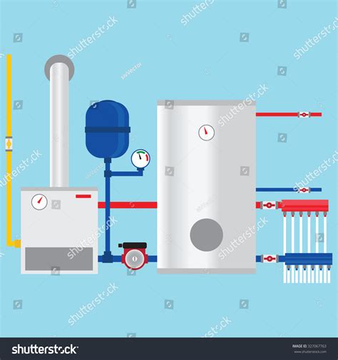 Gas Furnace Diagram Over 69 Royalty Free Licensable Stock Illustrations Drawings Shutterstock