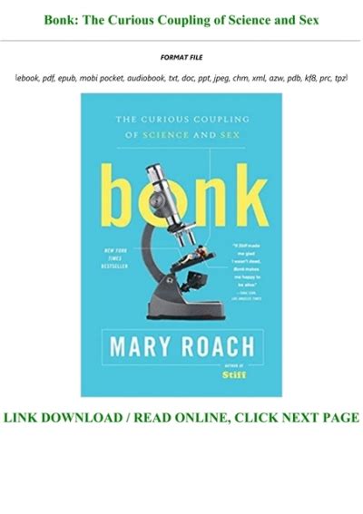 Bonkthecuriouscouplingofscienceandsex