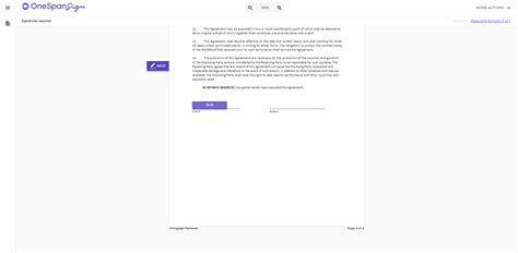 Onespan Sign Electronic Signature Advanced Features Onespan