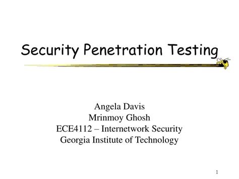 Ppt Security Penetration Testing Powerpoint Presentation Free Download Id3826410