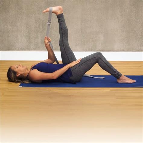 Lying Hamstring Stretch W Strap L By Ömer Köseoğlu Exercise How To