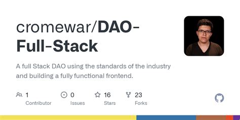 Github Cromewardao Full Stack A Full Stack Dao Using The Standards