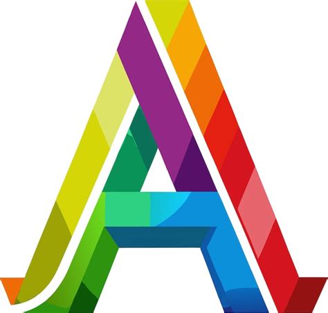 A Colorful Letter A Is Made By Colorful Letters Premium Ai Generated