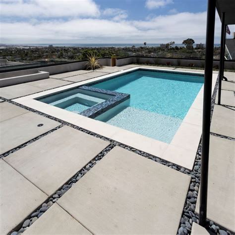 Modern Pool With Mexican Beach Cobbles In 2024 Luxury Pools Backyard