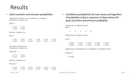 face recognition system using hidden markov model ppt