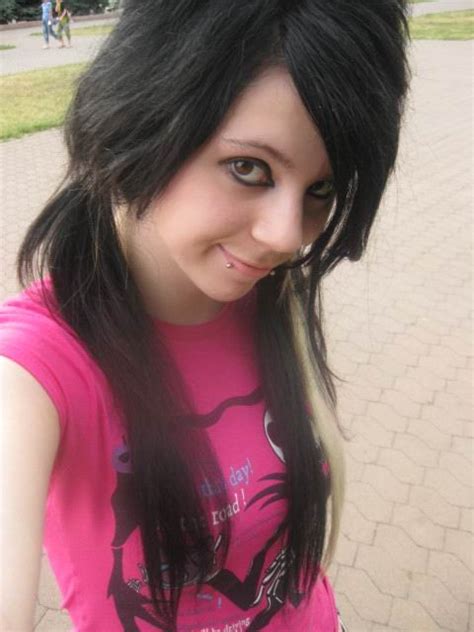 Hairstyles For Men And Women Emo Scene Girl Kitt In Pink Hairstyle