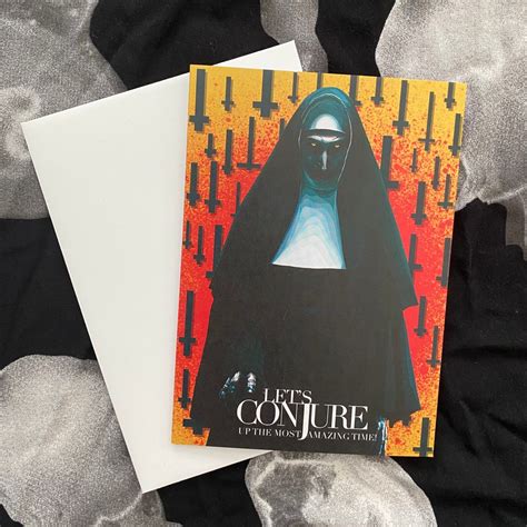 Valak Print Valak Inspired Greeting Card House Horror Halloween Gothic
