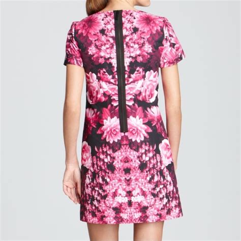 MICHAEL Michael Kors Dresses Michael Kors Pink Floral Print Sheath