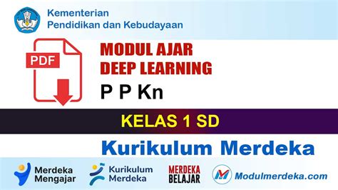 16 Modul Ajar Deep Learning Matematika Kelas 1 Sd Kurikulum Nasional