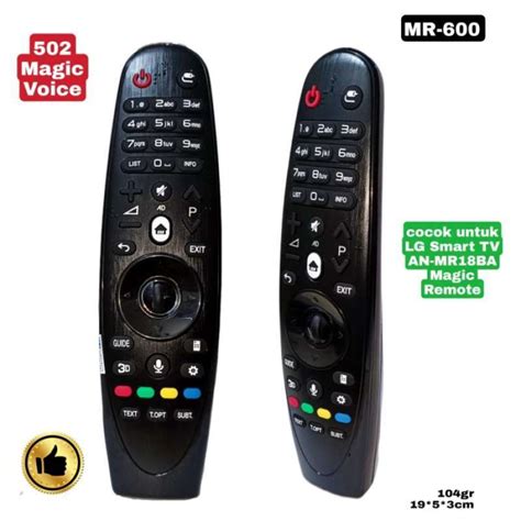 Promo Remote Magic Tv Lg Smart Tv 3D Mr 600 Ada Voice 502 Diskon 13 Di